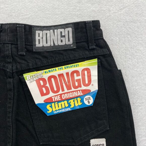 BONGO | Jeans | Vintage Bongo Jeans Womens 9 Black Denim Slim Fit ...